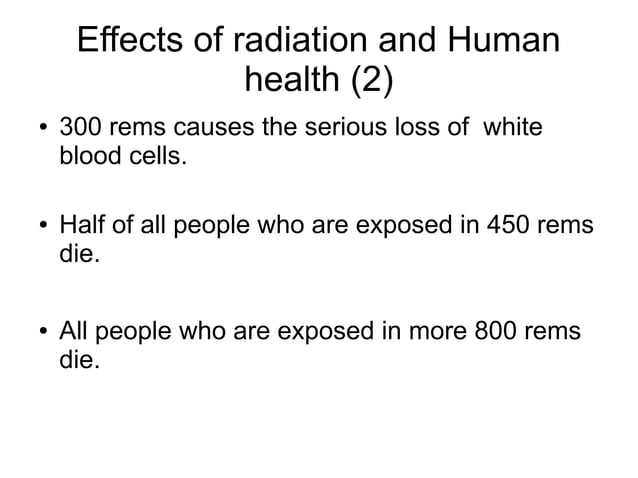 Radiation effects on humans | PDF | Biological Sciences | Science
