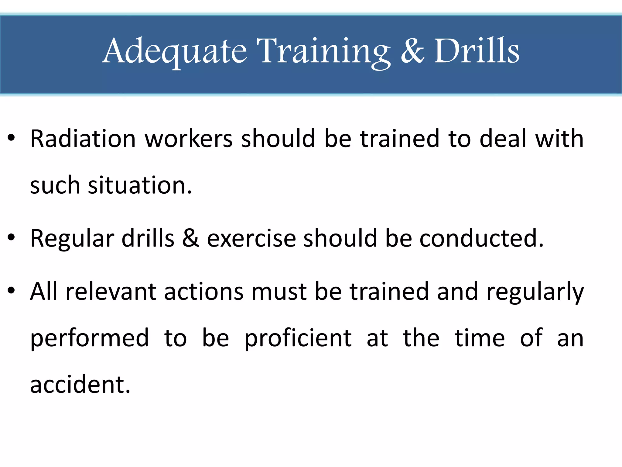 Radiation emergencies and preparedness in radiotherapy | PPTX