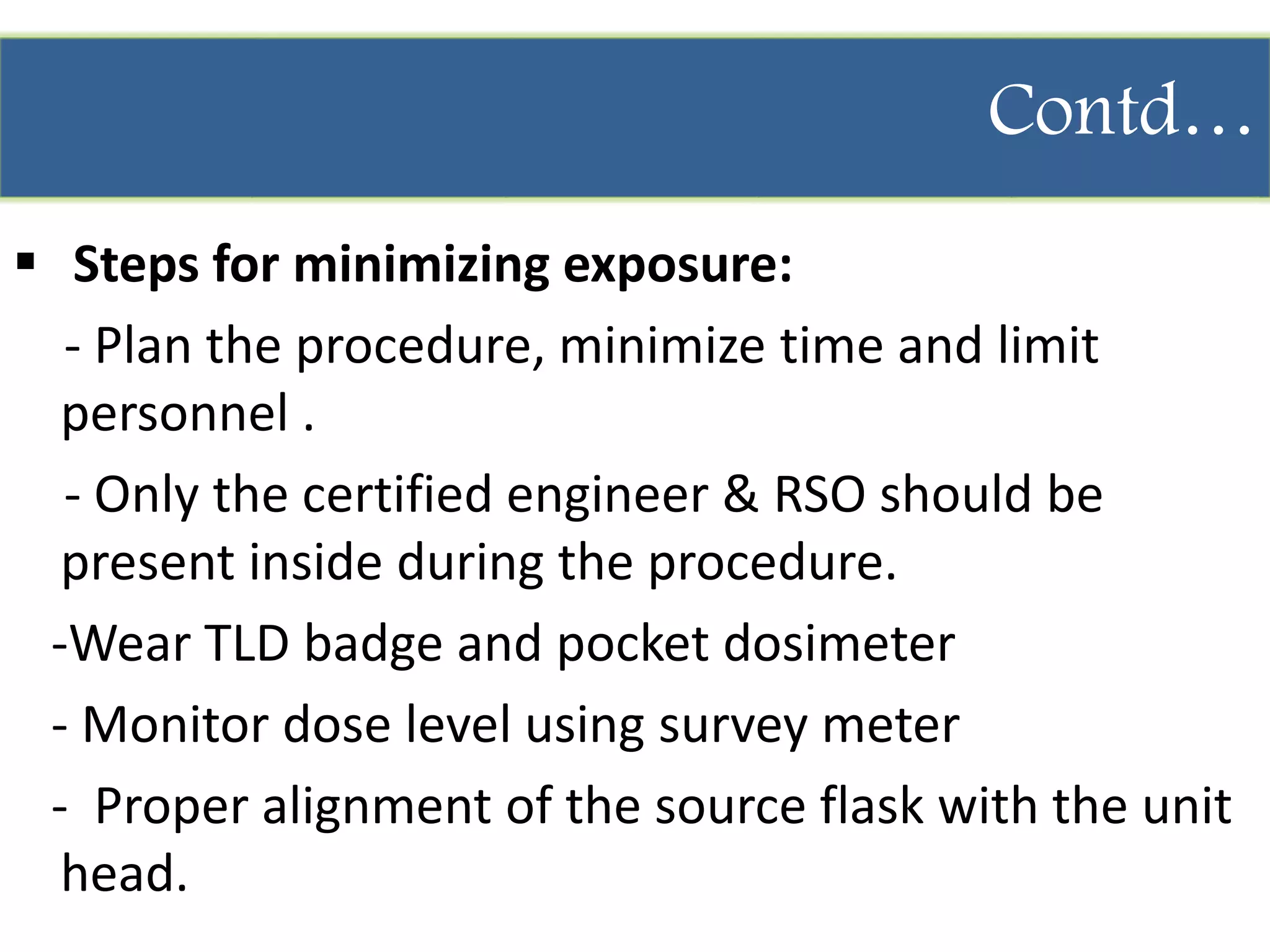 Radiation emergencies and preparedness in radiotherapy | PPTX
