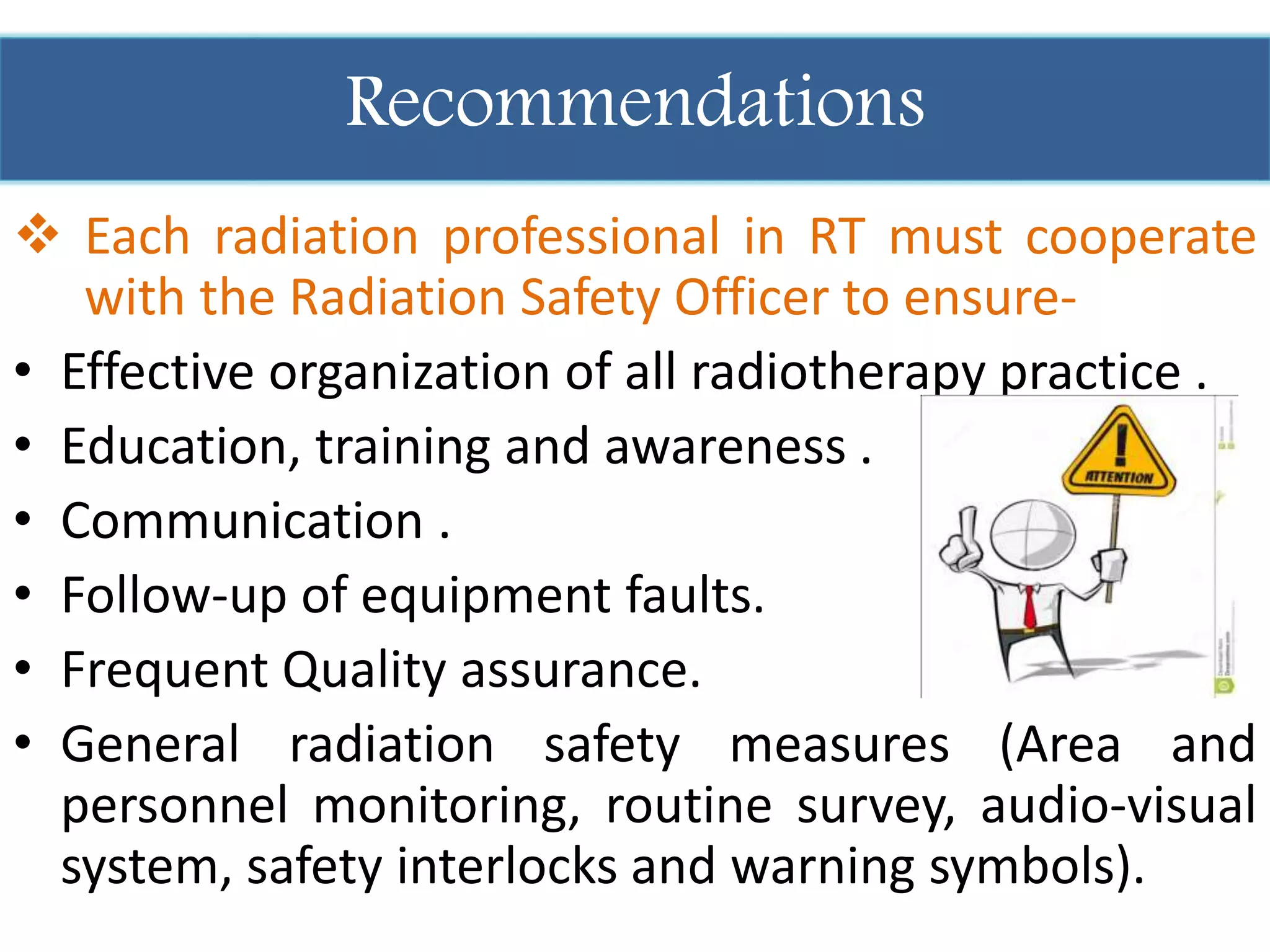 Radiation emergencies and preparedness in radiotherapy | PPTX