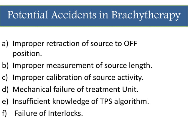 Radiation emergencies and preparedness in radiotherapy | PPTX