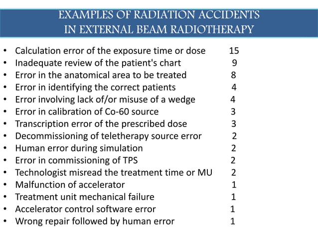 Radiation emergencies and preparedness in radiotherapy | PPTX