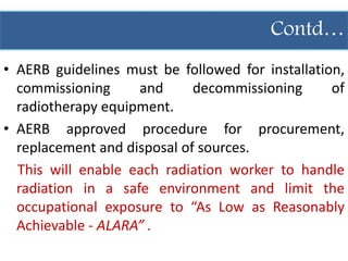 Radiation emergencies and preparedness in radiotherapy | PPTX