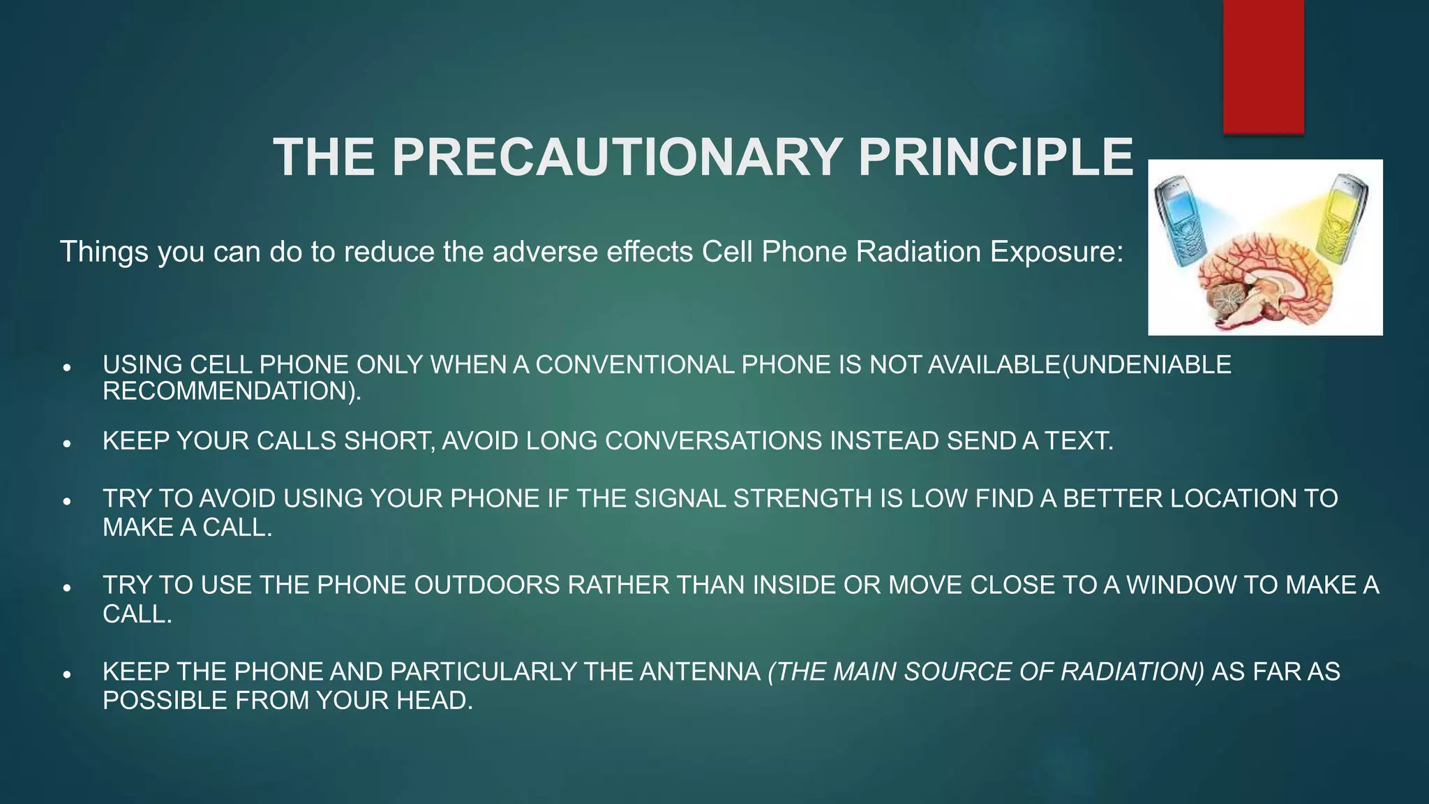 Radiation exposure of cell phones & its impact on humans. | PPTX