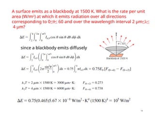 radiation fundamentals for heat and mass transfer course | PPT