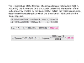 radiation fundamentals for heat and mass transfer course | PPT
