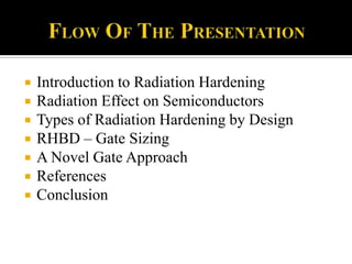 Radiation Hardening by Design | PPTX