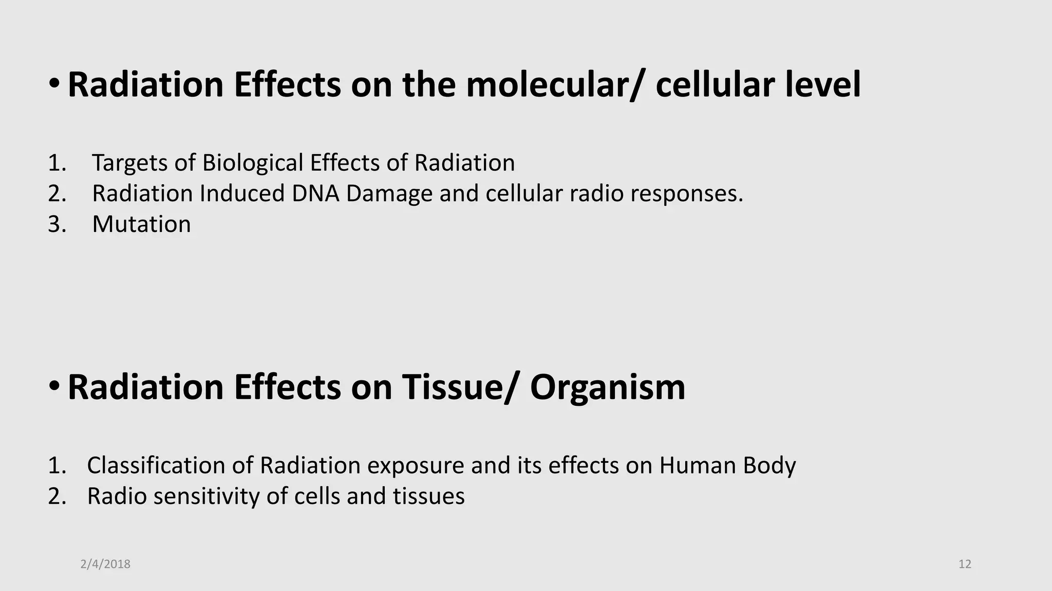Radiation hazard and protection | PPTX