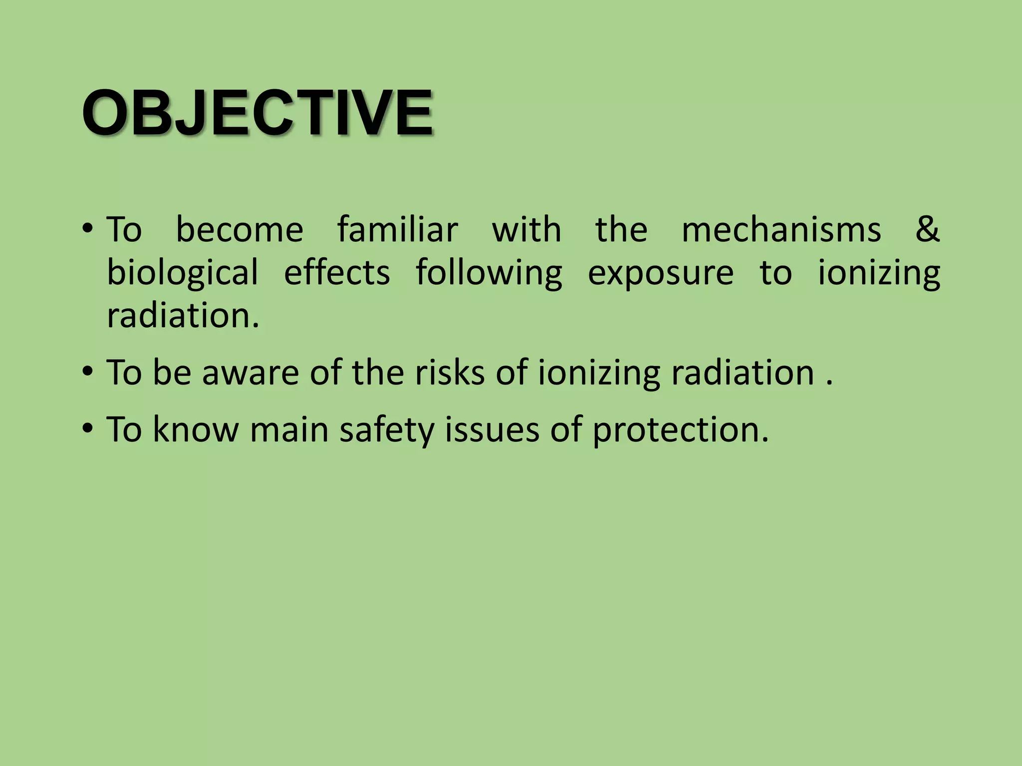 Radiation hazard and radiation protection | PPTX