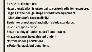 radiation hazards and protection.pptx radiation hazards | PPTX