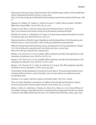 Radiation in Research | PDF