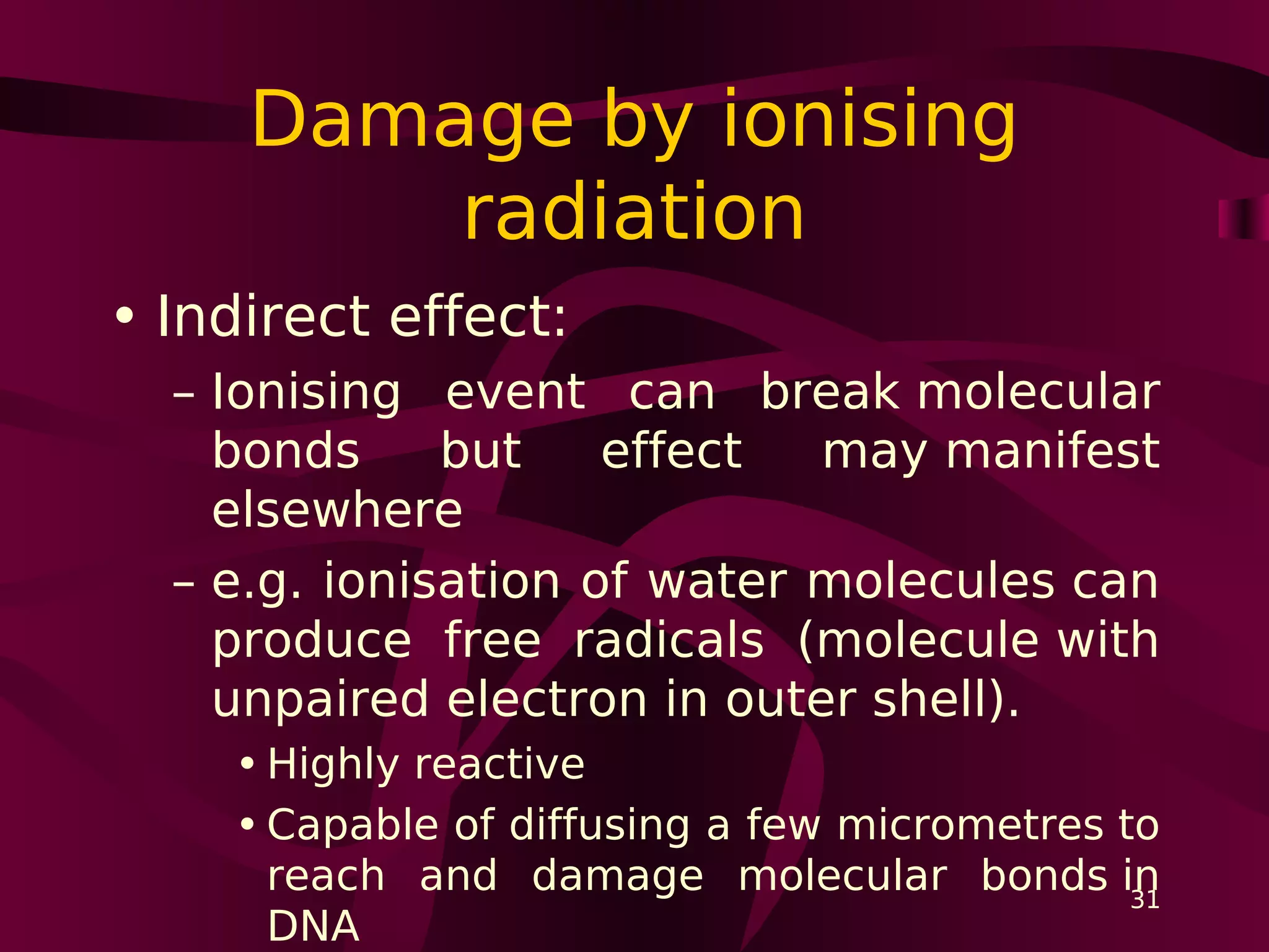 Biological effects of radiations | PDF