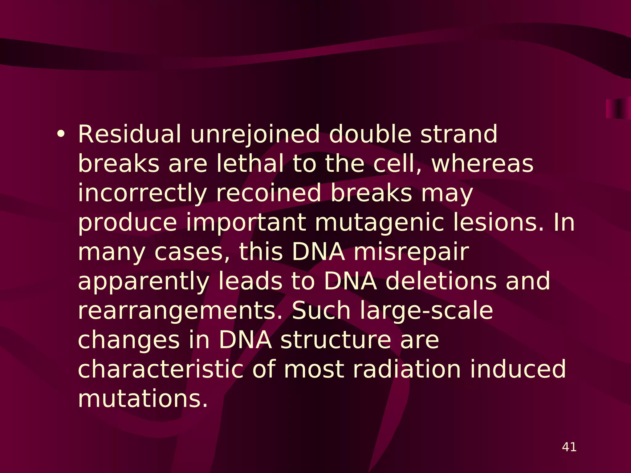 Biological effects of radiations | PDF