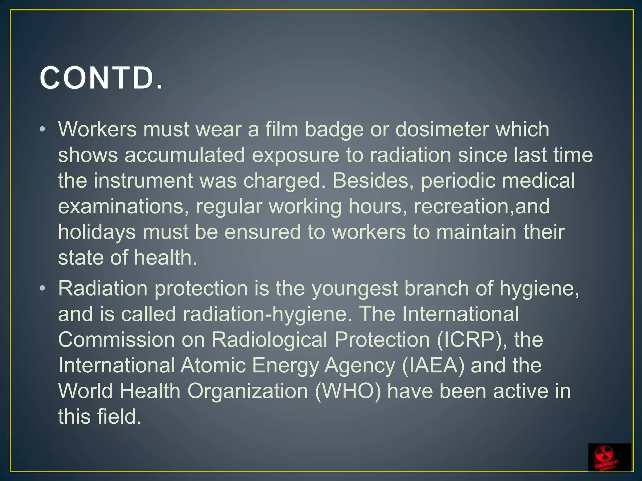 Radiation lecture ppt | PPTX