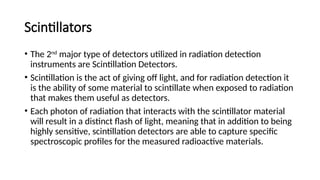 RADIATION MEASUREMENTS AND MONITORING.pptx | Free Download