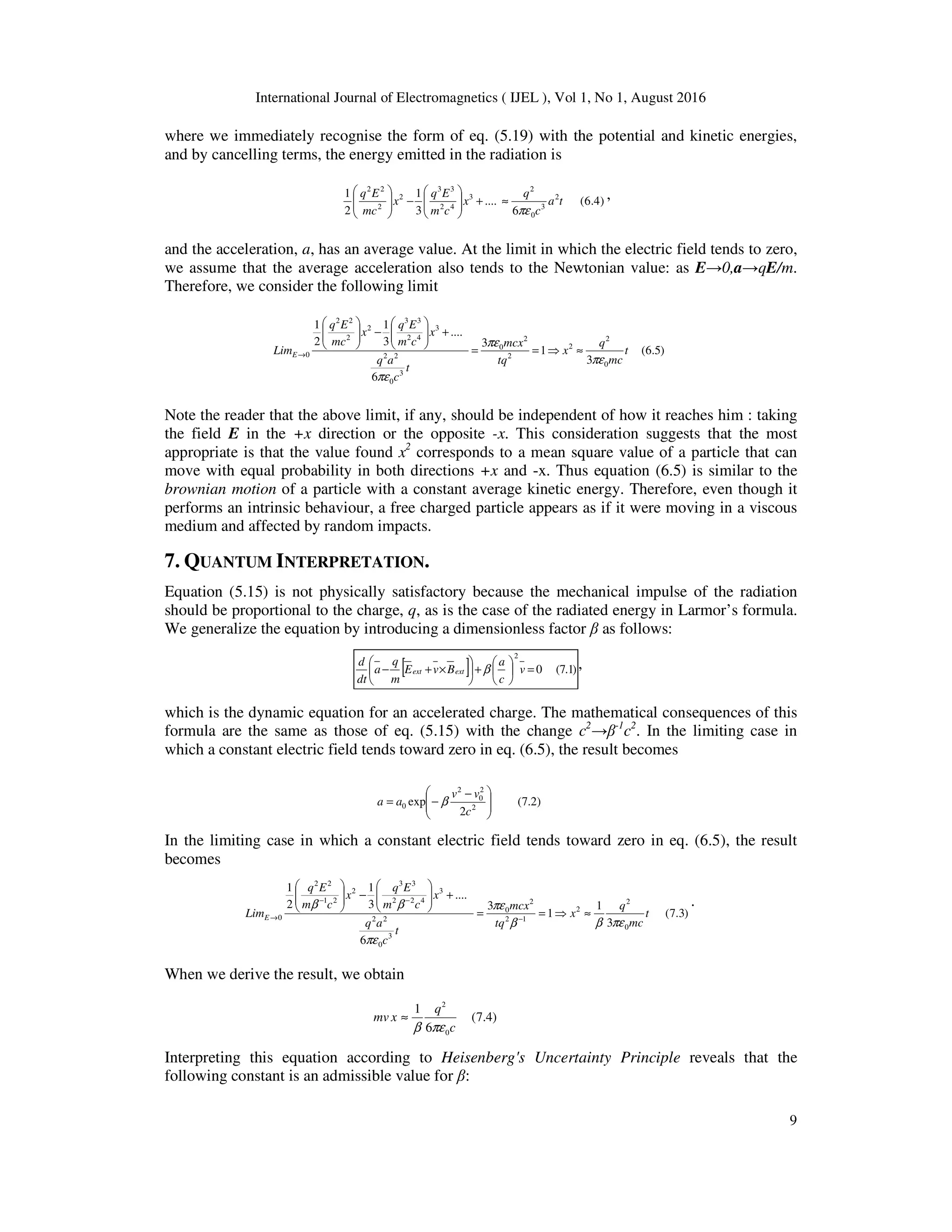 Radiation of an accelerated charge | PDF