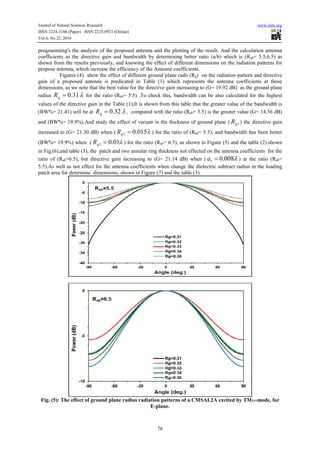 Radiation patterns account of a circular microstrip antenna loaded two annular | PDF
