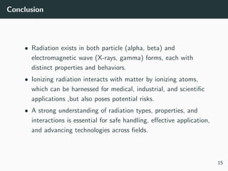 Radiation Physics: An Overview of Radiation Types and Their Interaction ...