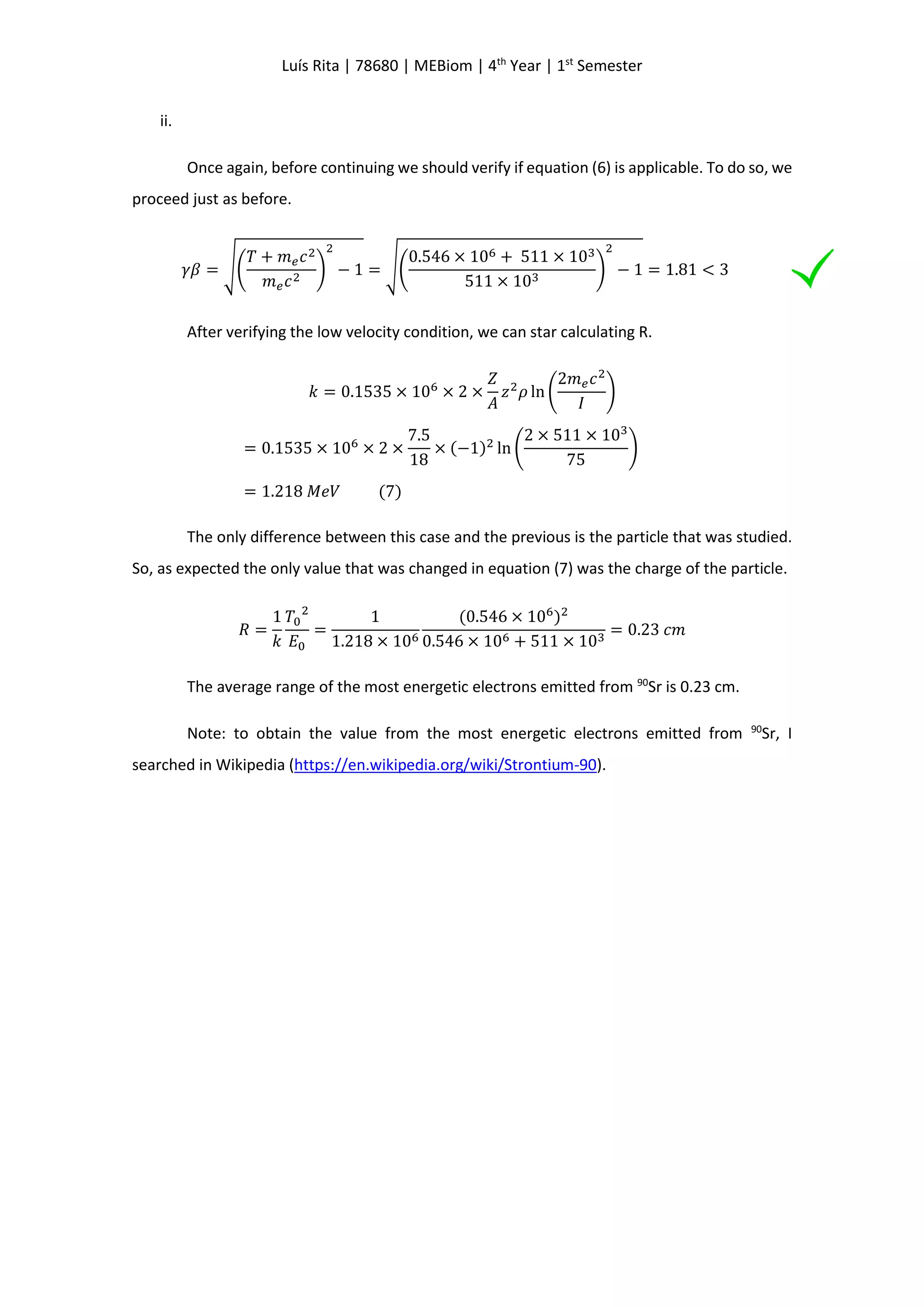 Radiation Physics Laboratory – Complementary Exercise Set | PDF