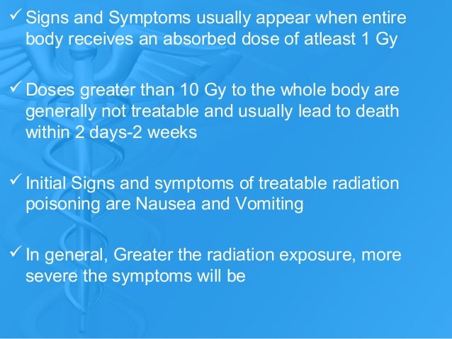 Radiation poisoning introduction
