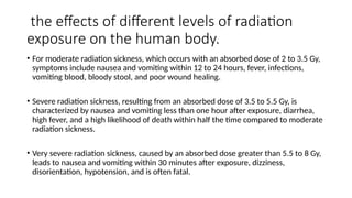 RADIATION POISONING presentation by Dr. Samuel, | PPTX