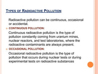 Radiation pollution among other types of pollution | PPTX | Lung and ...