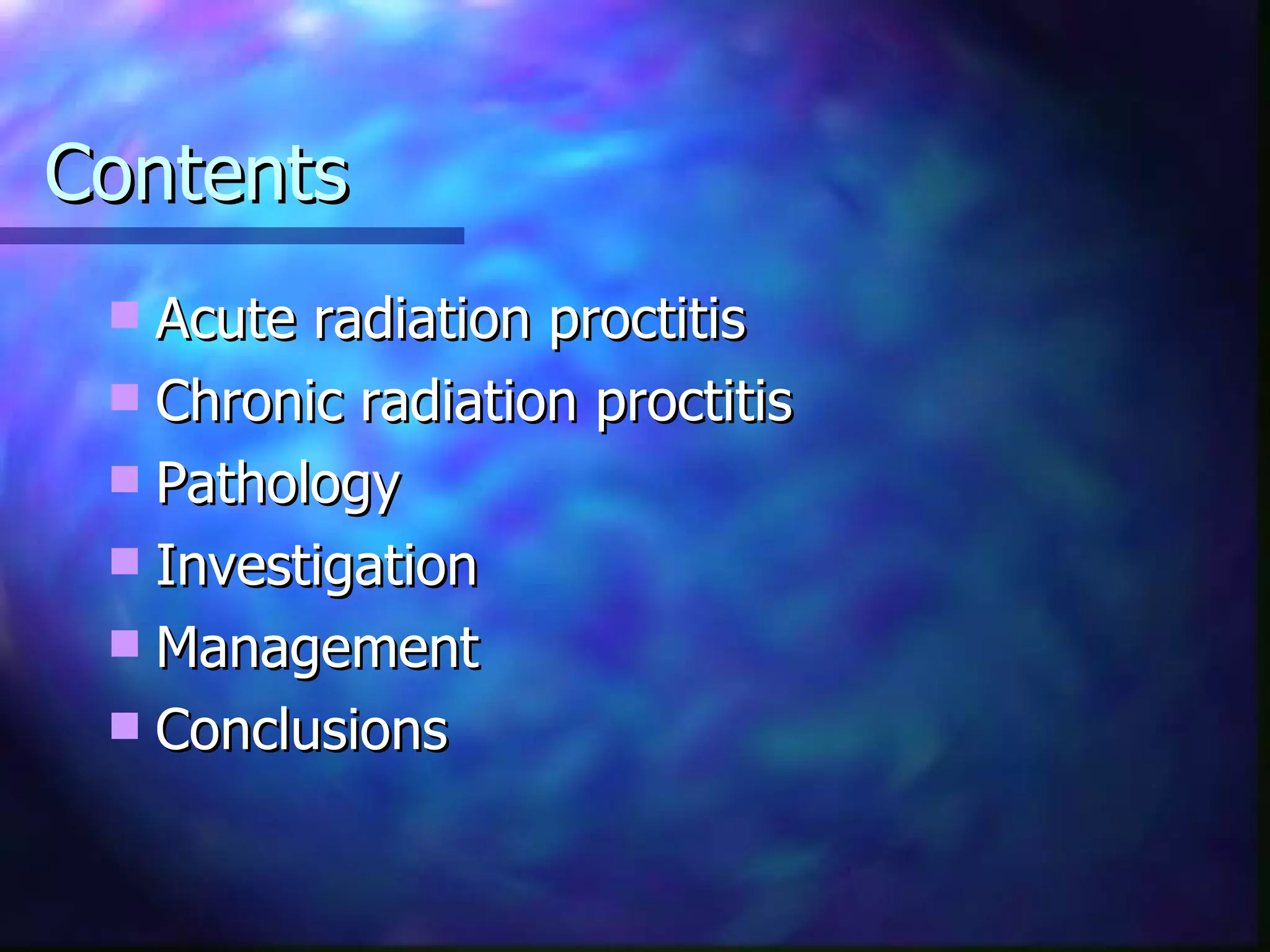 Radiation Proctitis | PPT