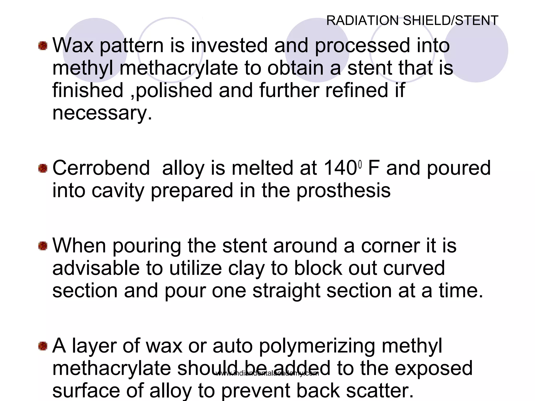 Radiation prostheses/ dental crown & bridge courses | PPT