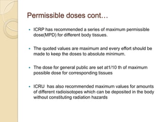 Radiation protection | PPTX