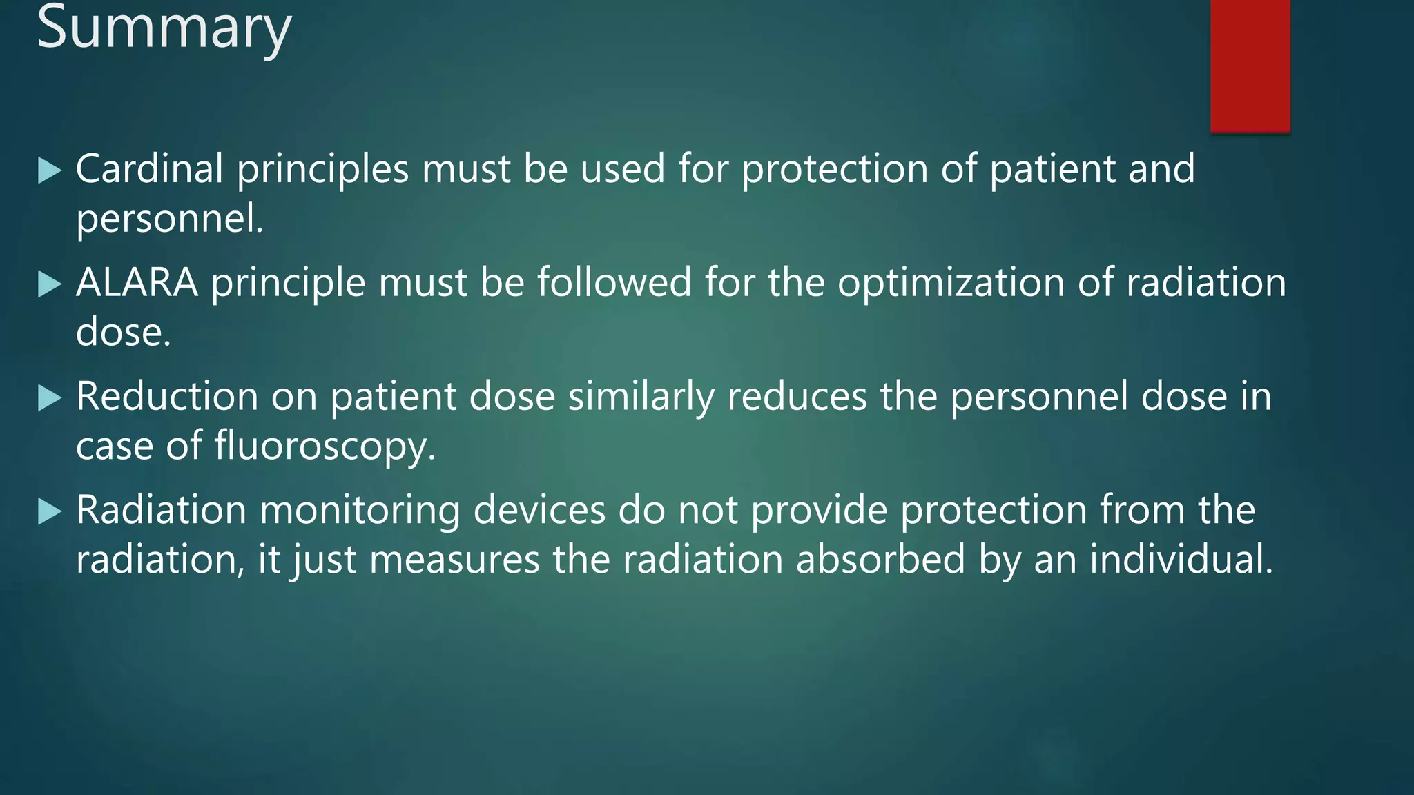 Radiation protection and personnel monitoring devices | PPTX