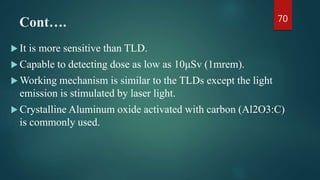 Radiation protection and personnel monitoring devices | PPTX