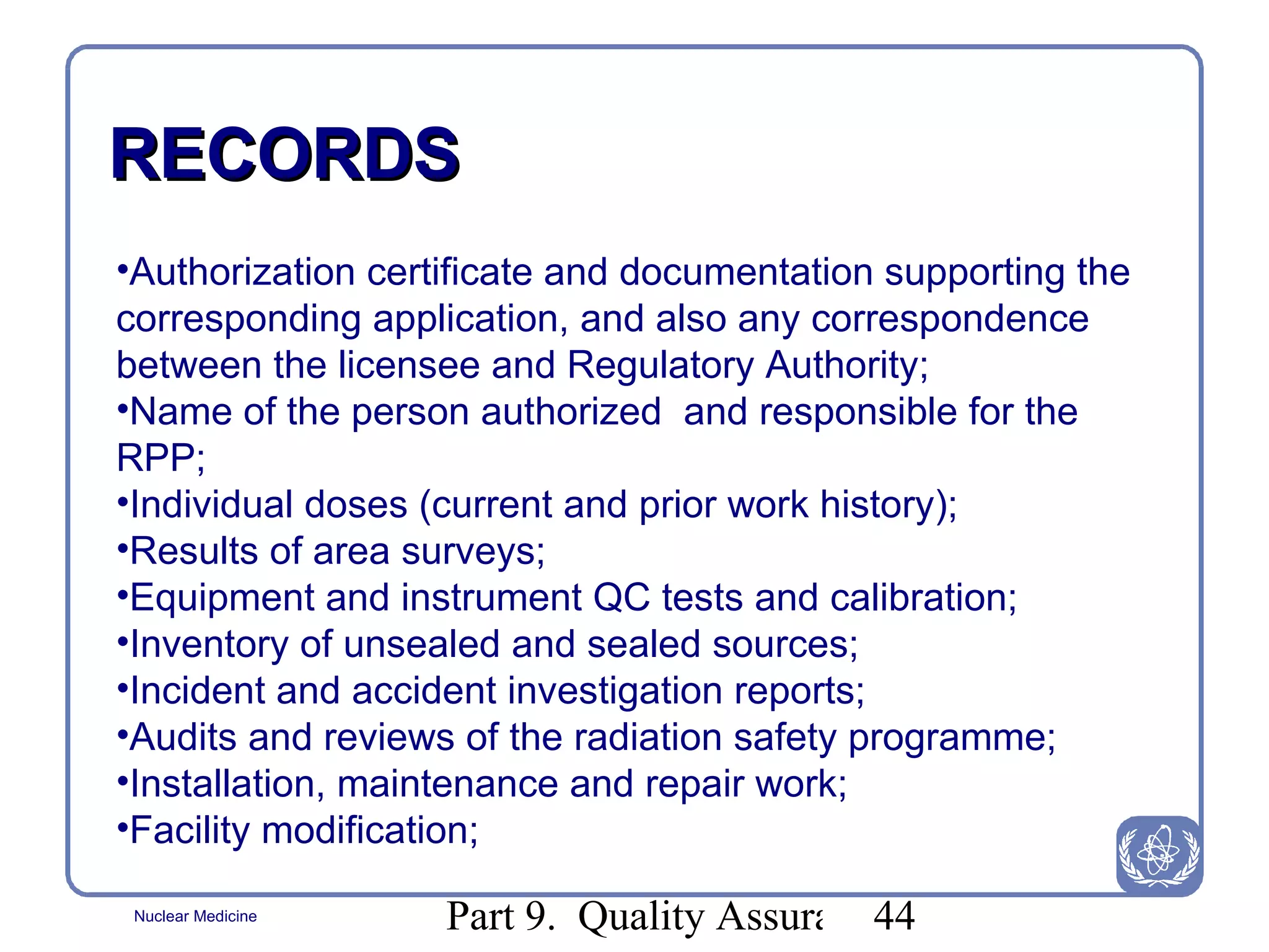 Radiation protection in nuclear medicine | PPT