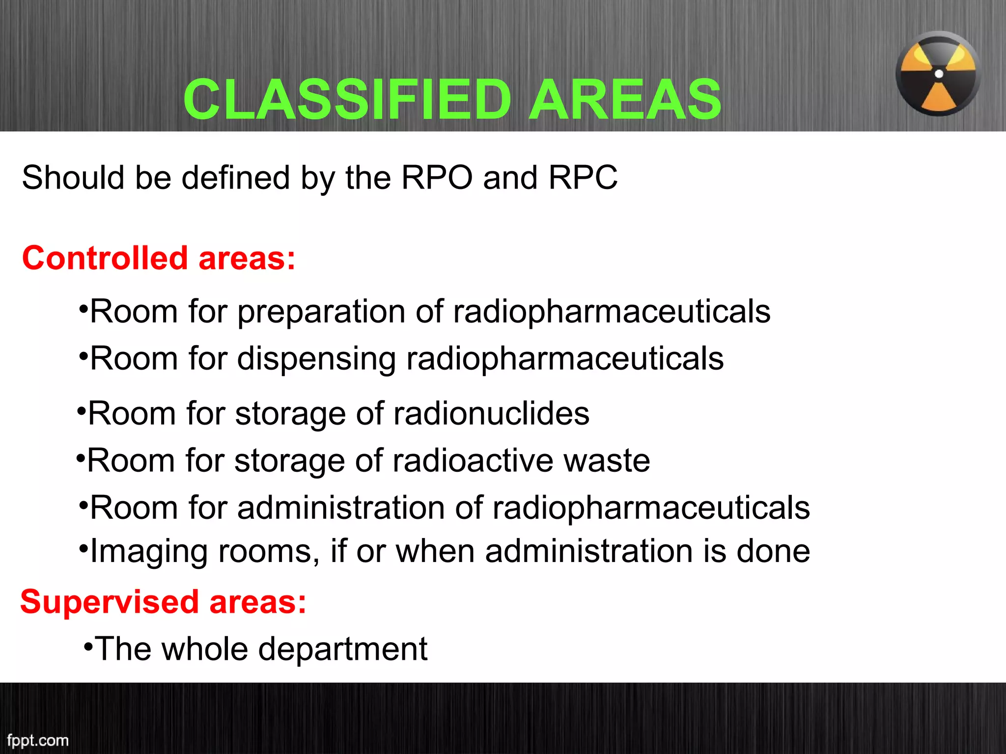 Radiation protection in nuclear medicine shafiee | PPT
