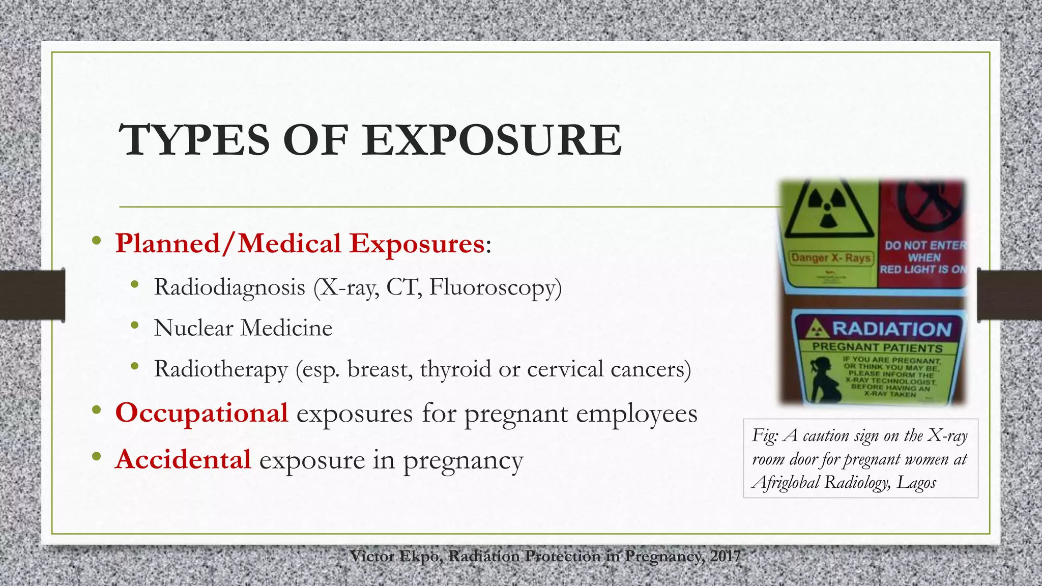 Radiation protection in pregnancy | PPTX