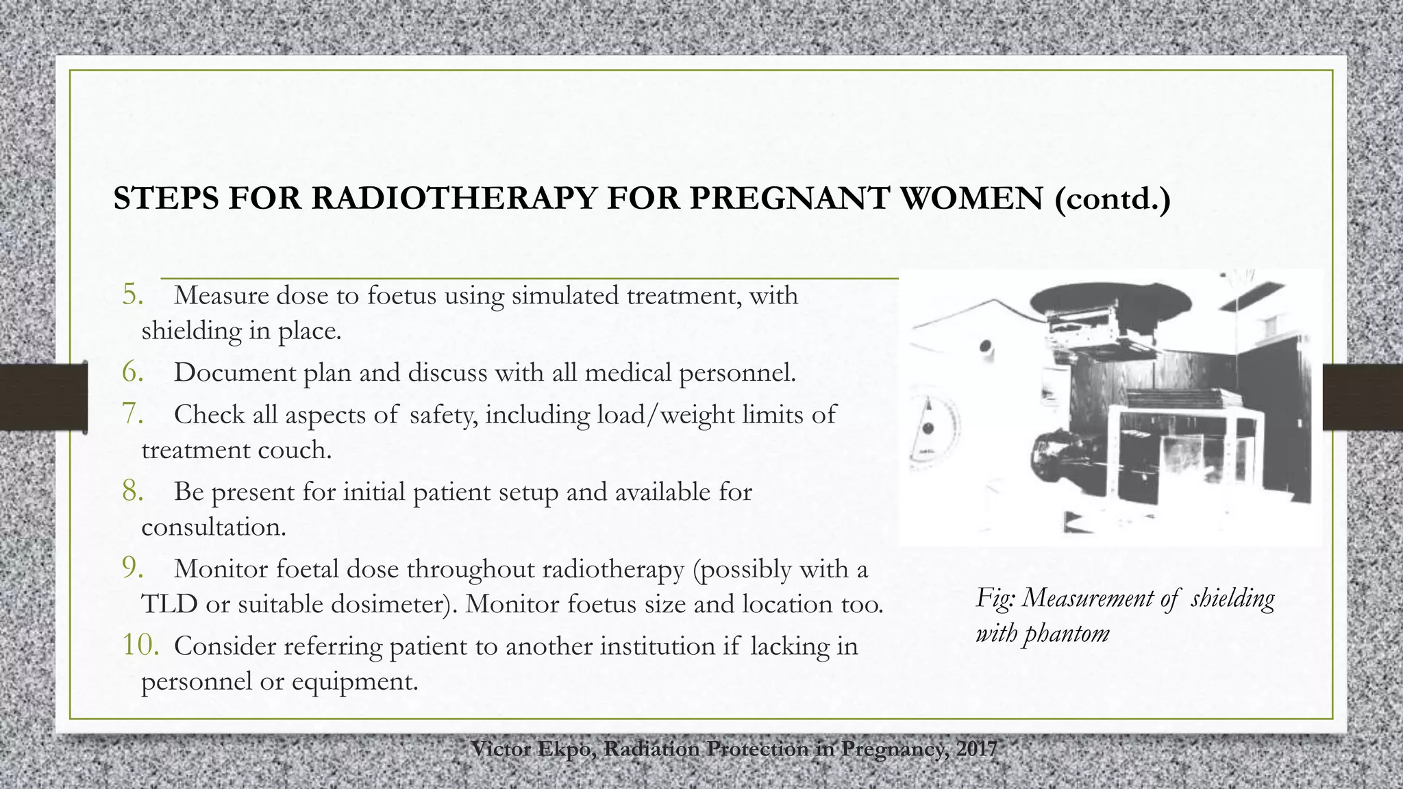 Radiation protection in pregnancy | PPTX