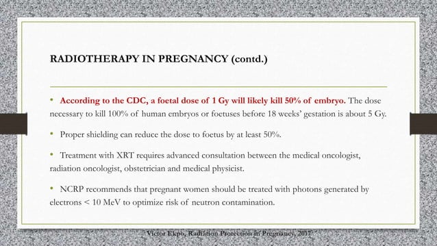 Radiation protection in pregnancy | PPTX