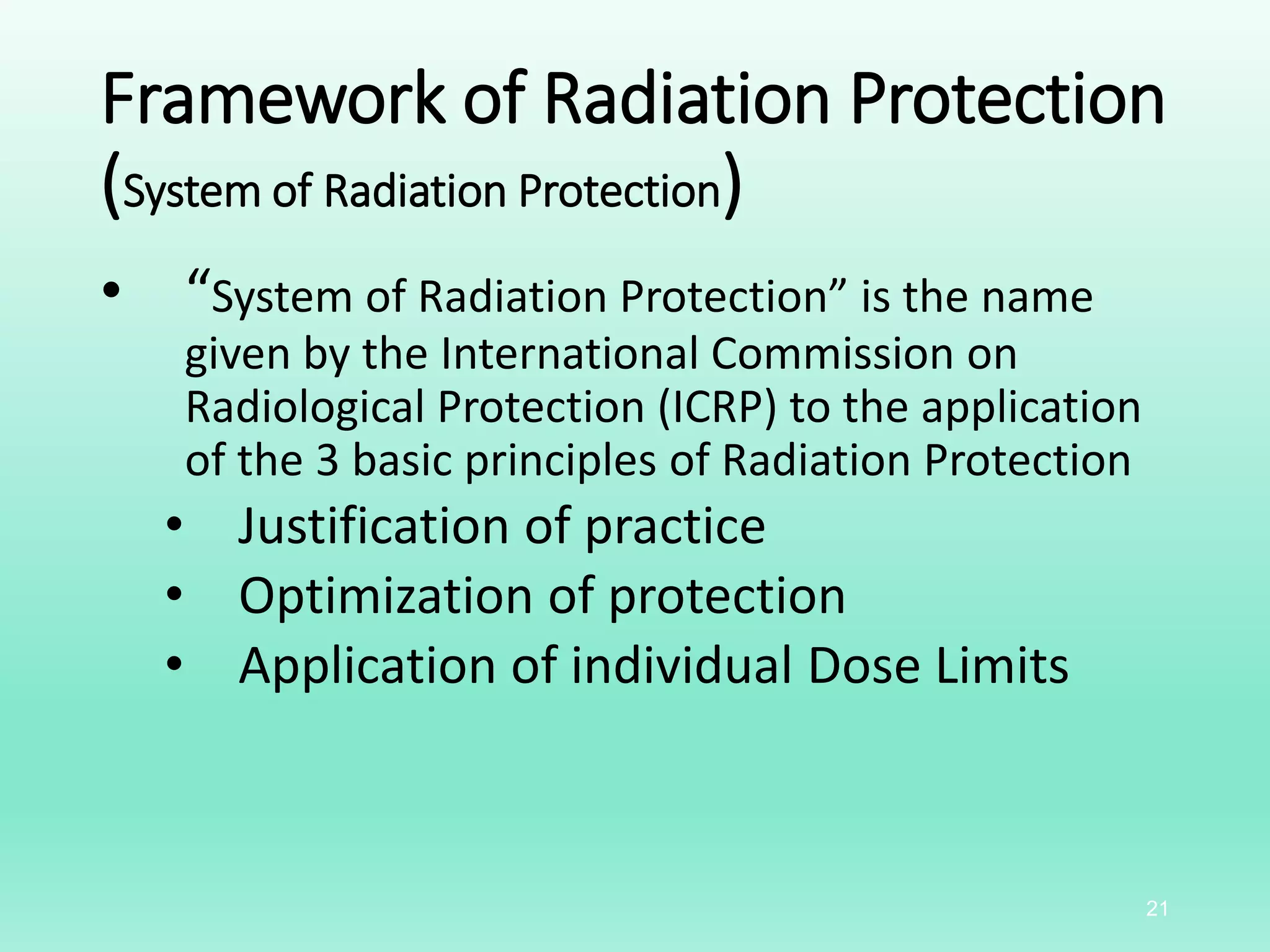 Radiation protection PowerPoint slide PPT pk | PPT
