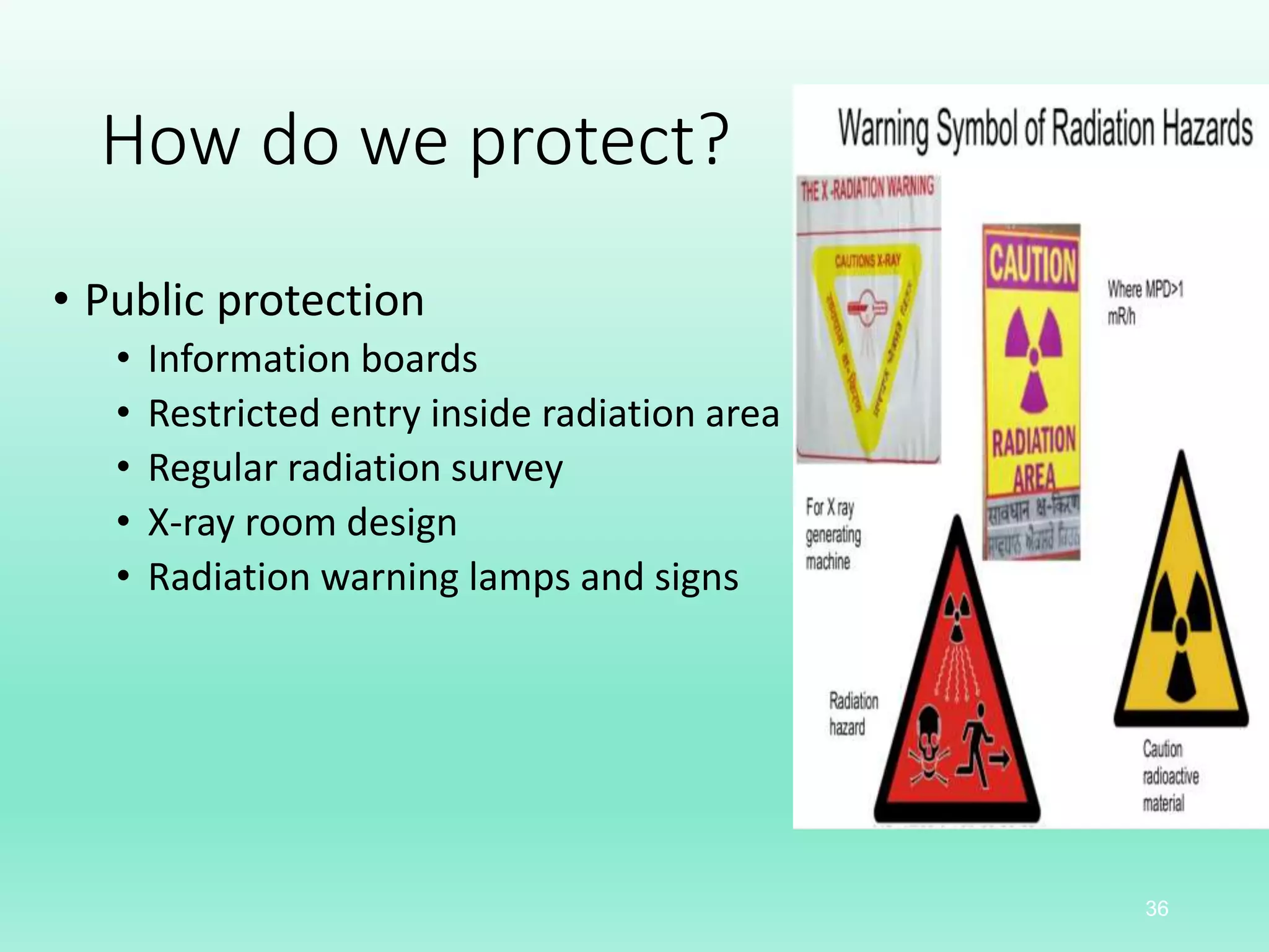 Radiation protection PowerPoint slide PPT pk | PPT