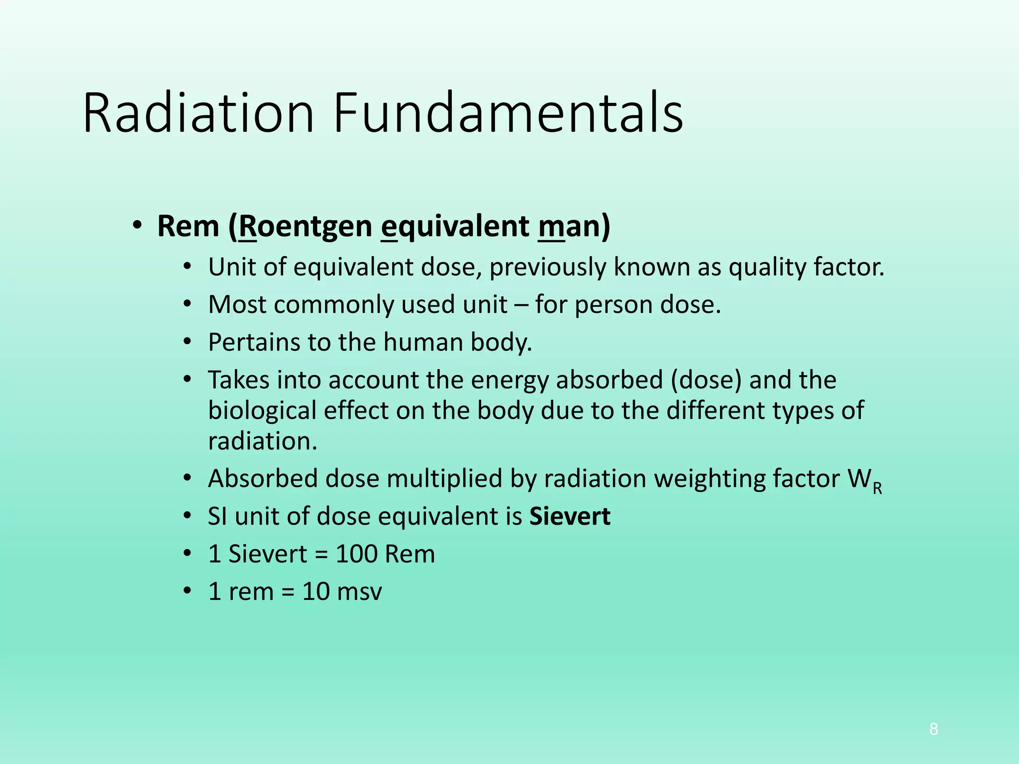 Radiation protection PowerPoint slide PPT pk | PPT