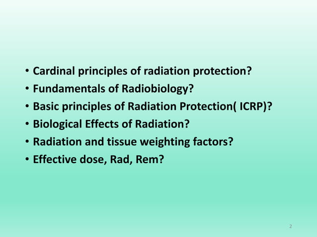 Radiation protection PowerPoint slide PPT pk | PPT
