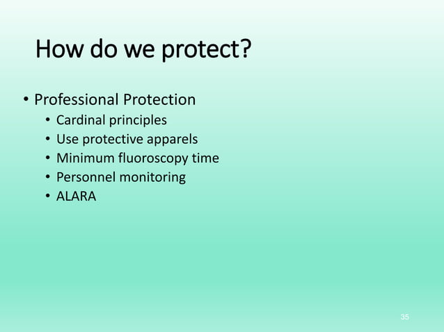 Radiation protection PowerPoint slide PPT pk | PPT