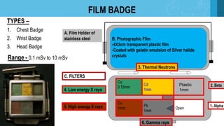 Radiation protection & Personnel Monitoring Devices | PPTX