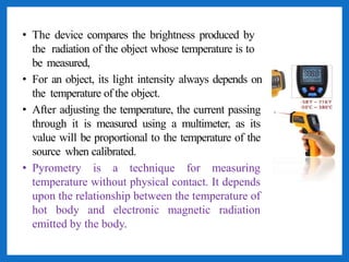 Radiation pyrometer | PPTX
