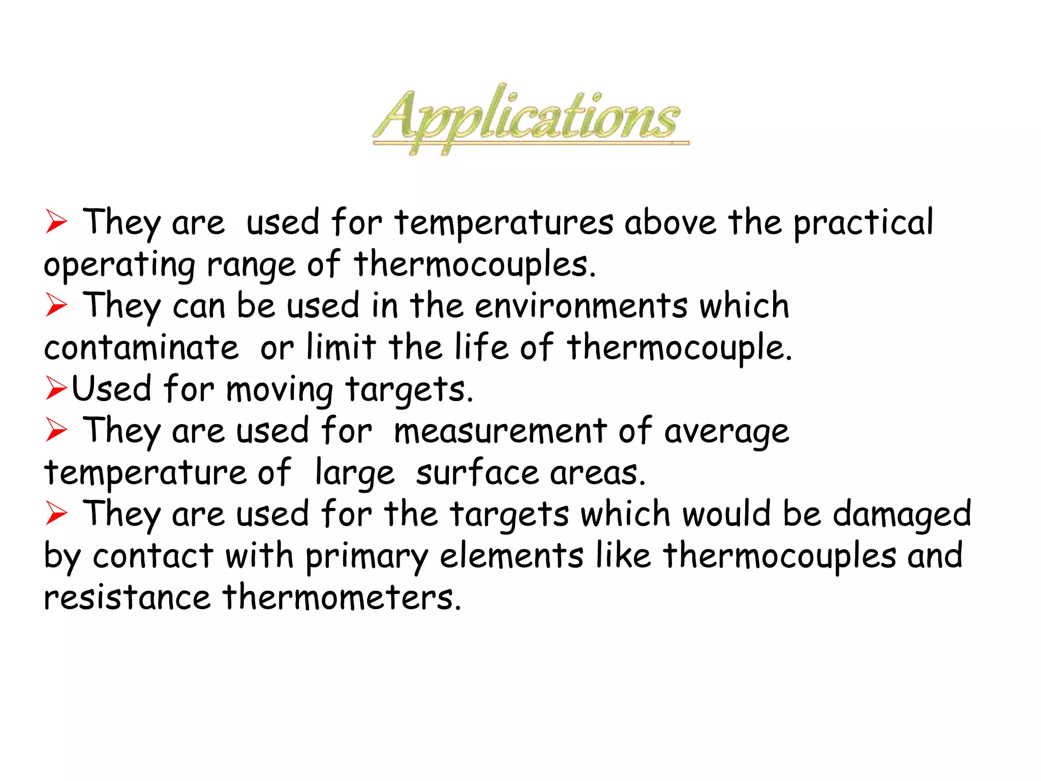 Radiationpyrometers | PPTX