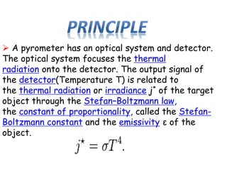 Radiationpyrometers | PPTX
