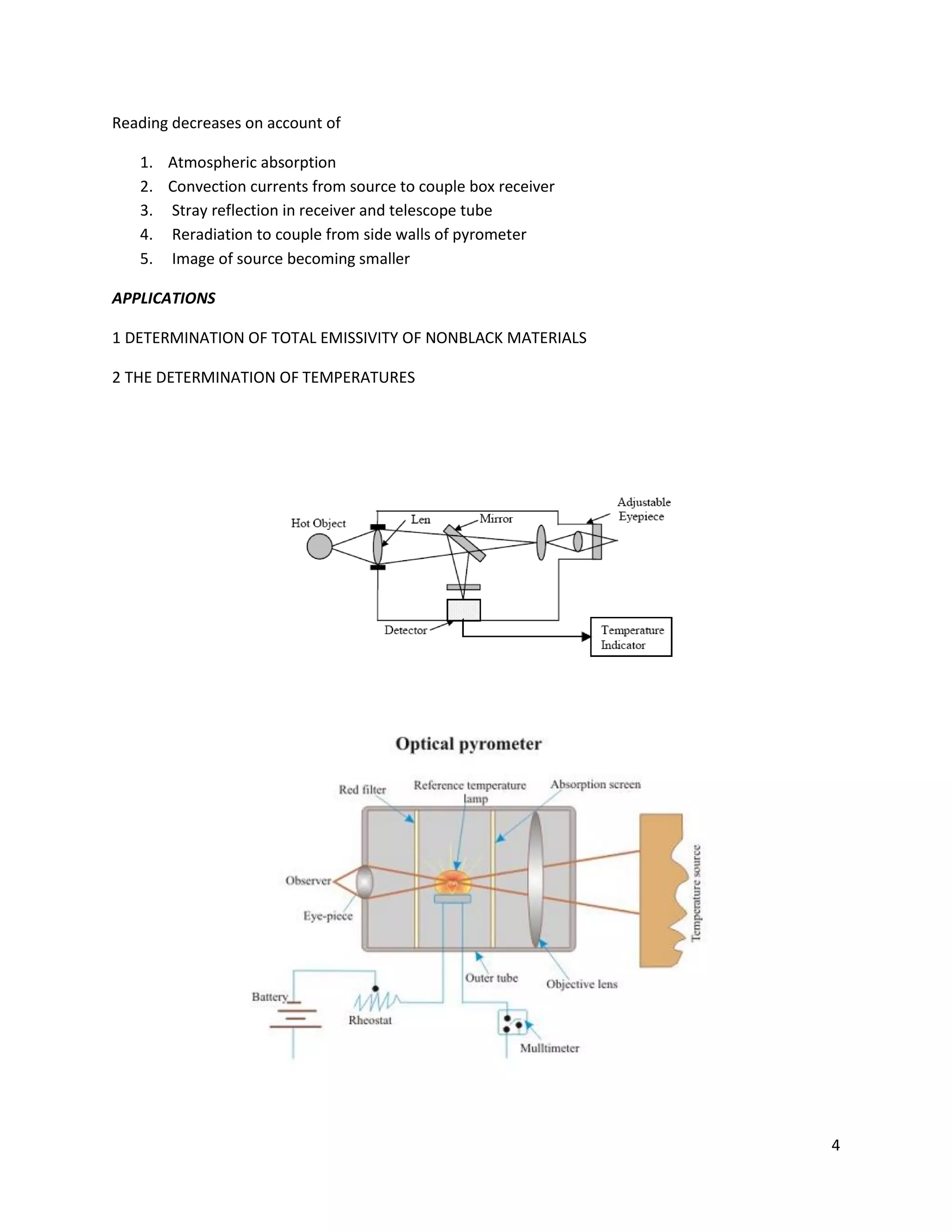 Radiation pyrometry and temperature sensor | PDF