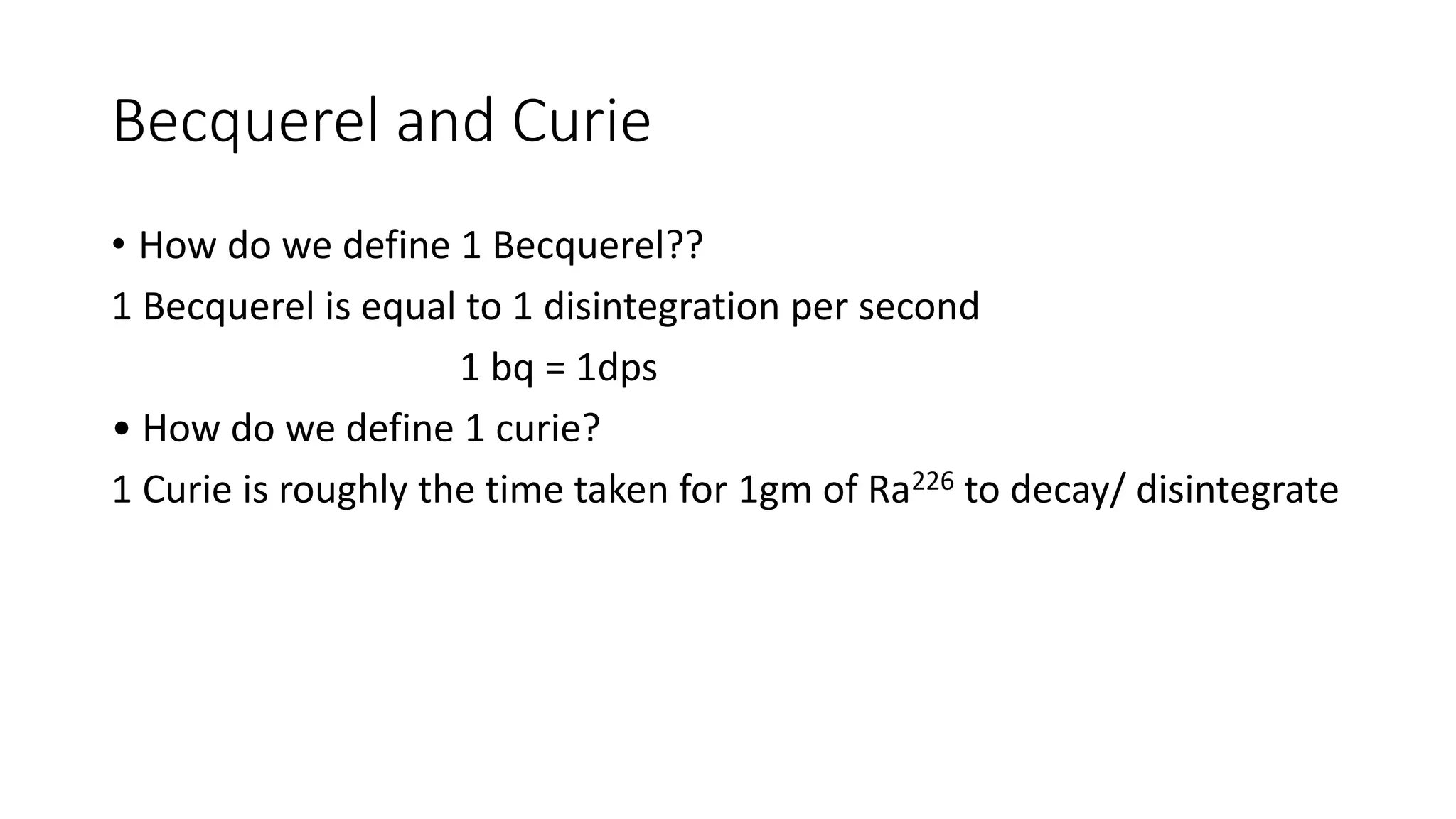 Radiation quantities & Unites | PPTX