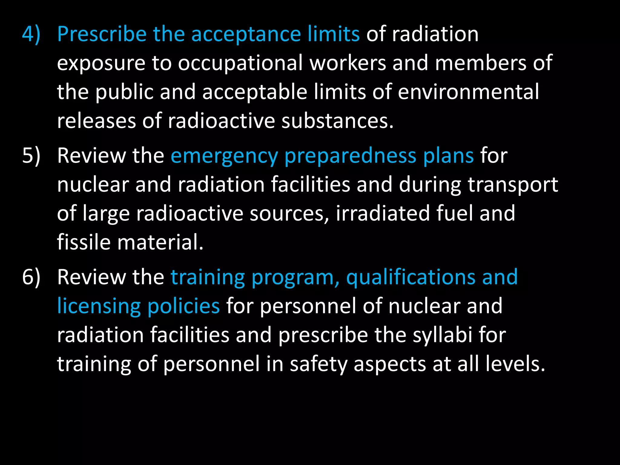 Radiation regulatory bodies | PPTX