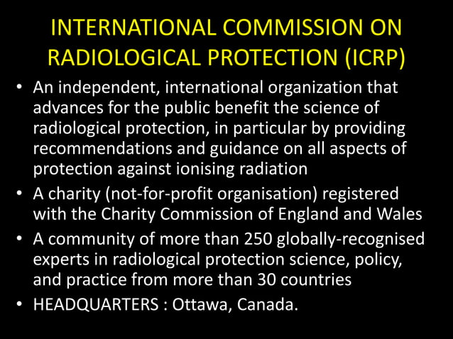Radiation regulatory bodies | PPTX | Medical Tests | Medical Health