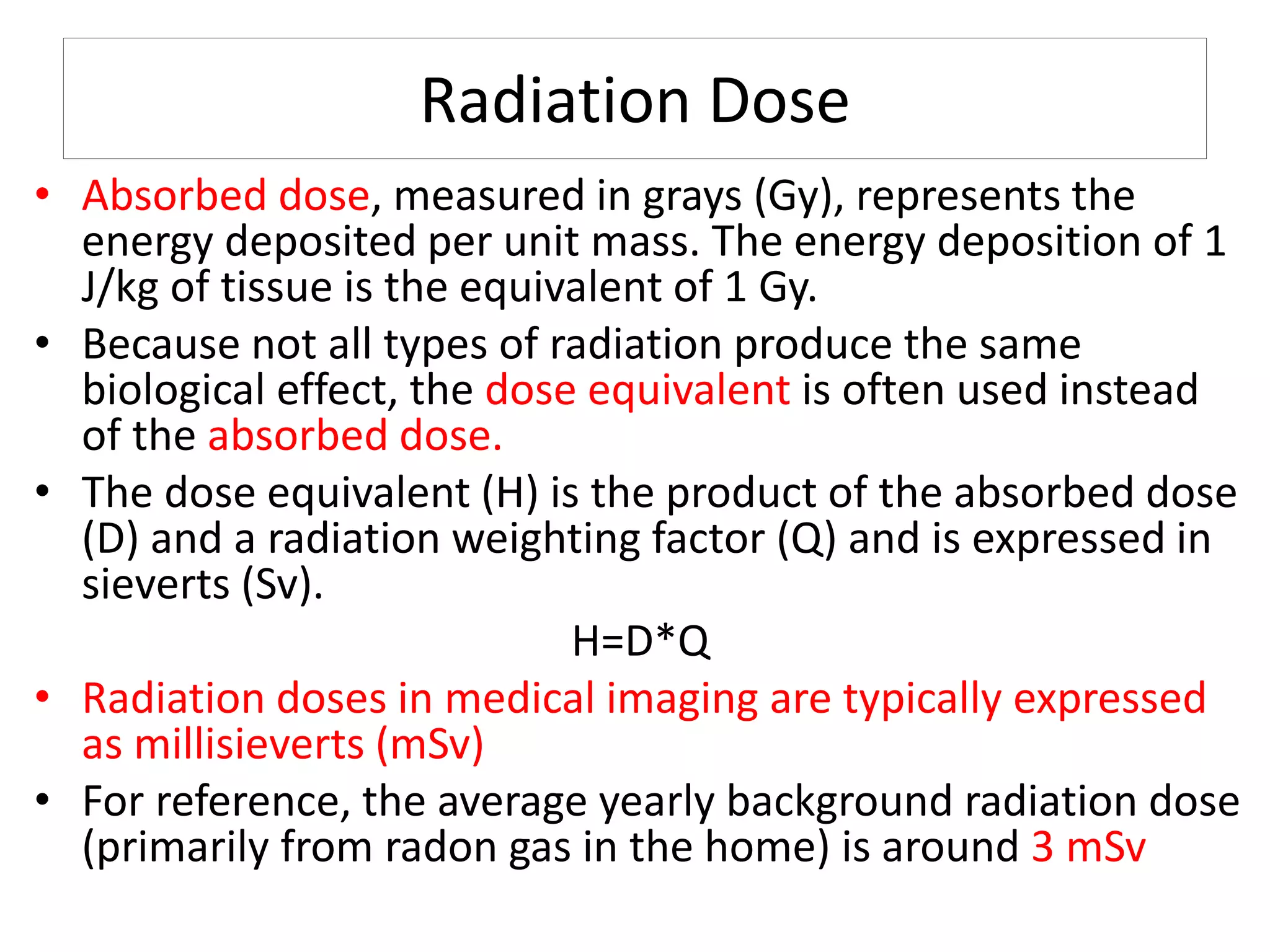 Radiation risk from medical imaging | PPT